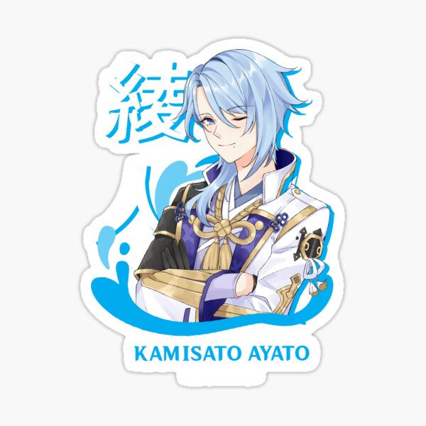 "Kamisato Ayato - Genshin Impact" Sticker for Sale by ThirteenArmy ...