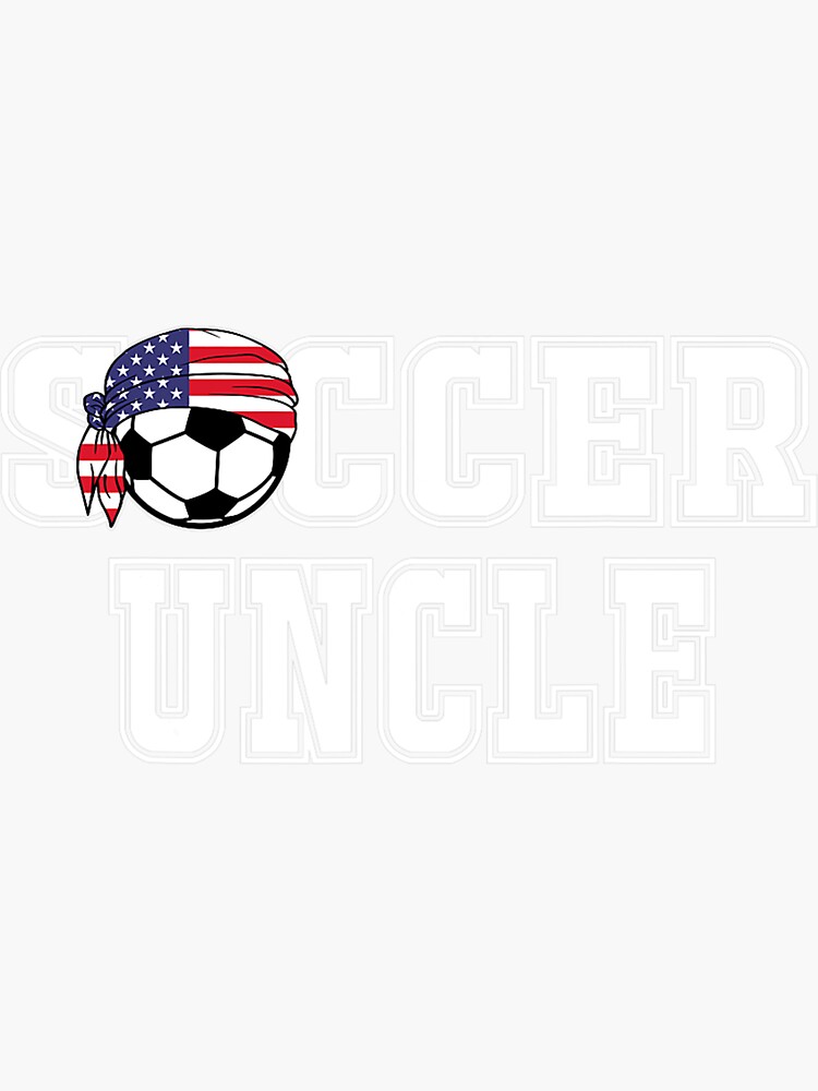 "Soccer Uncle Jersey Apparel Gift for Mens Football Players" Sticker ...