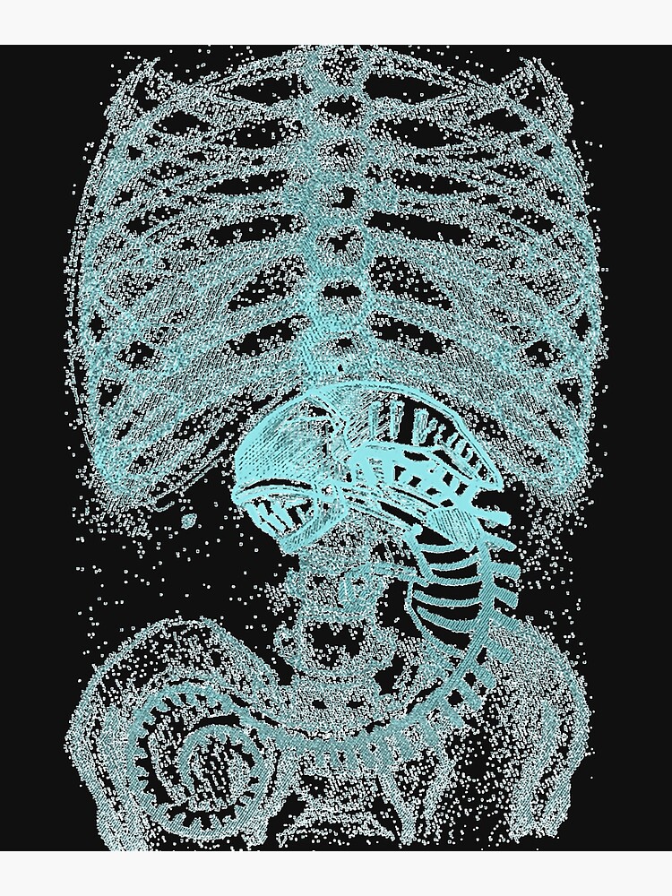 "Alien radiography, x ray" Poster for Sale by JacksonHu423 | Redbubble
