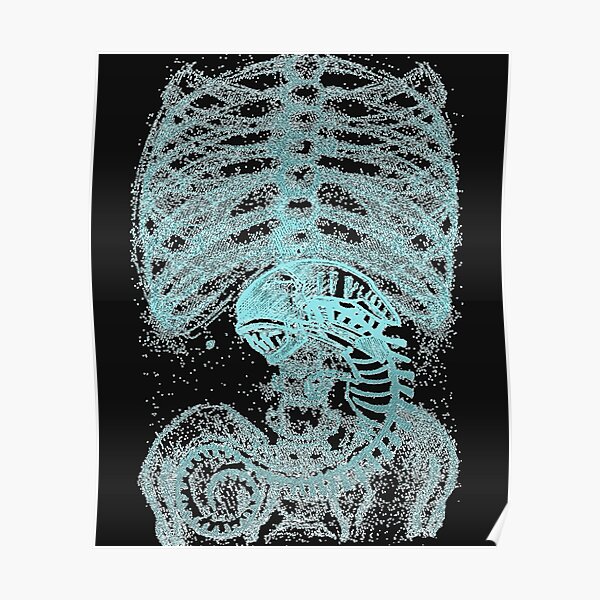 "Alien radiography, x ray" Poster for Sale by JacksonHu423 | Redbubble