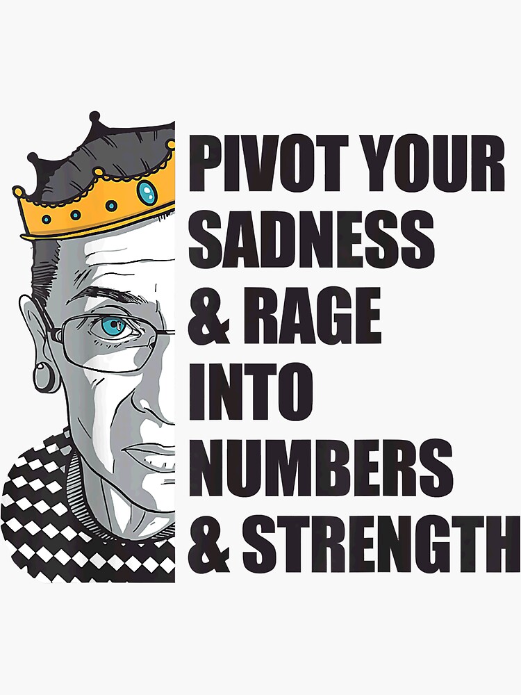 "Ruth Bader Ginsburg ASK BRETHREN FEET OFF OUR NECKS RBG Meme" Sticker ...