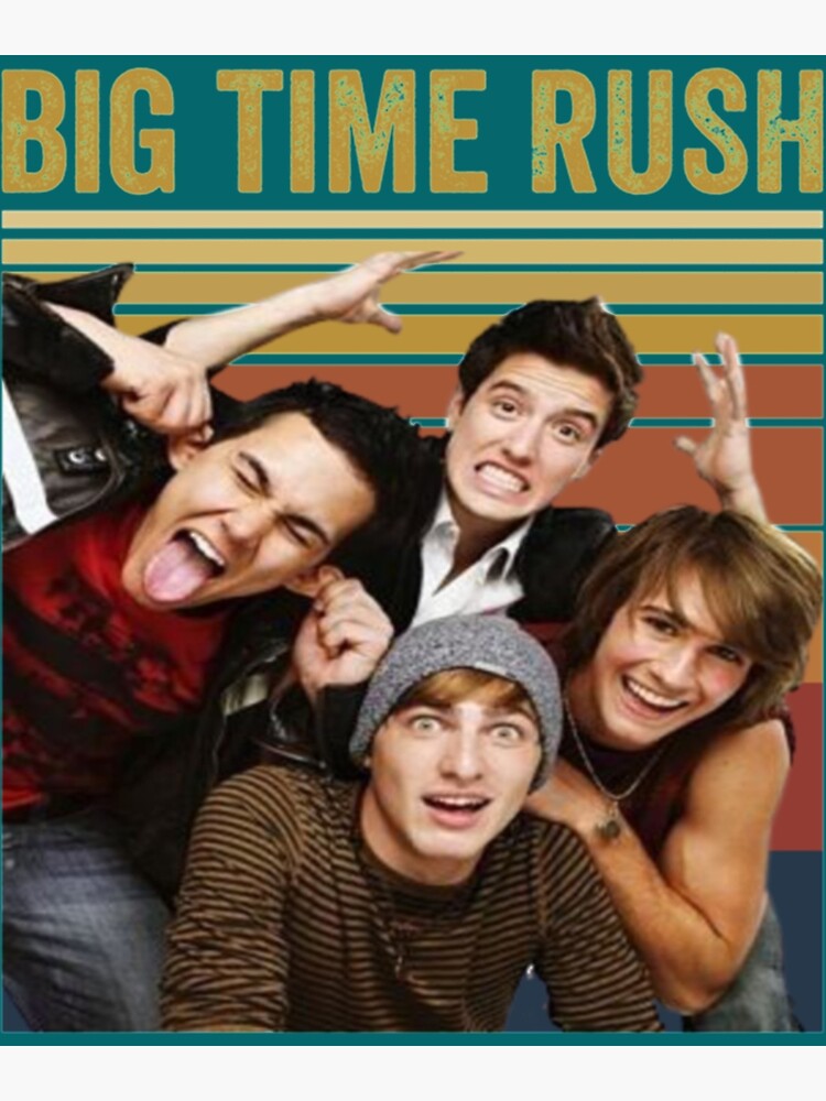 "Retro BTR Big Time Rush Band Music" Poster for Sale by ReidLucille ...