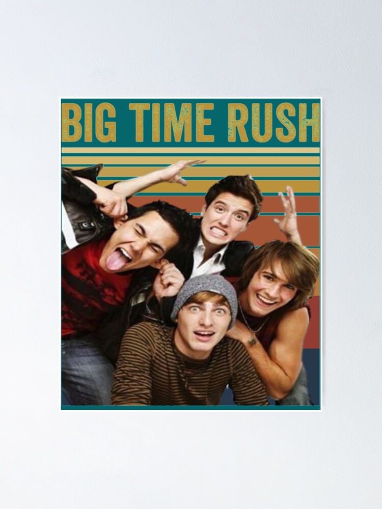 "Retro BTR Big Time Rush Band Music" Poster for Sale by ReidLucille ...