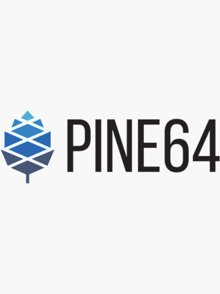 "Pine64 full logo " Sticker for Sale by Kylmith | Redbubble