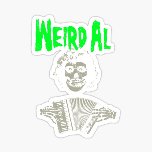 "Weird Al meets the Misfits with Accordion" Sticker for Sale by ...