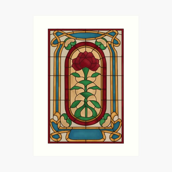 "Stranger things stained glass window " Art Print for Sale by piper-j ...