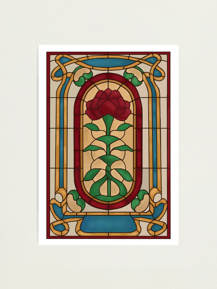 "Stranger things stained glass window " Photographic Print for Sale by ...