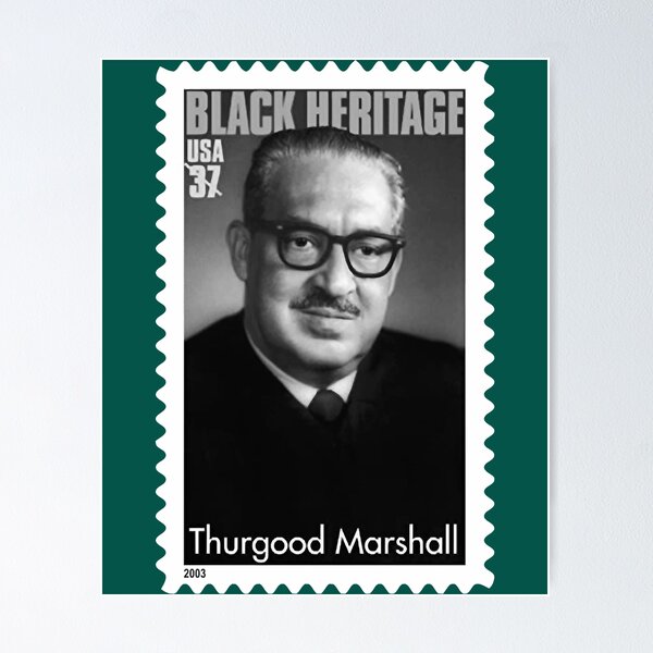 "Design Thurgood Marshall Stamps " Poster for Sale by SpoolHouseInc ...