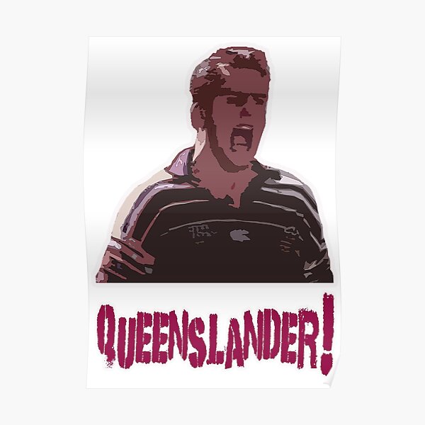 "Queenslander! Origin great - Billy Moore" Poster for Sale by Retro ...