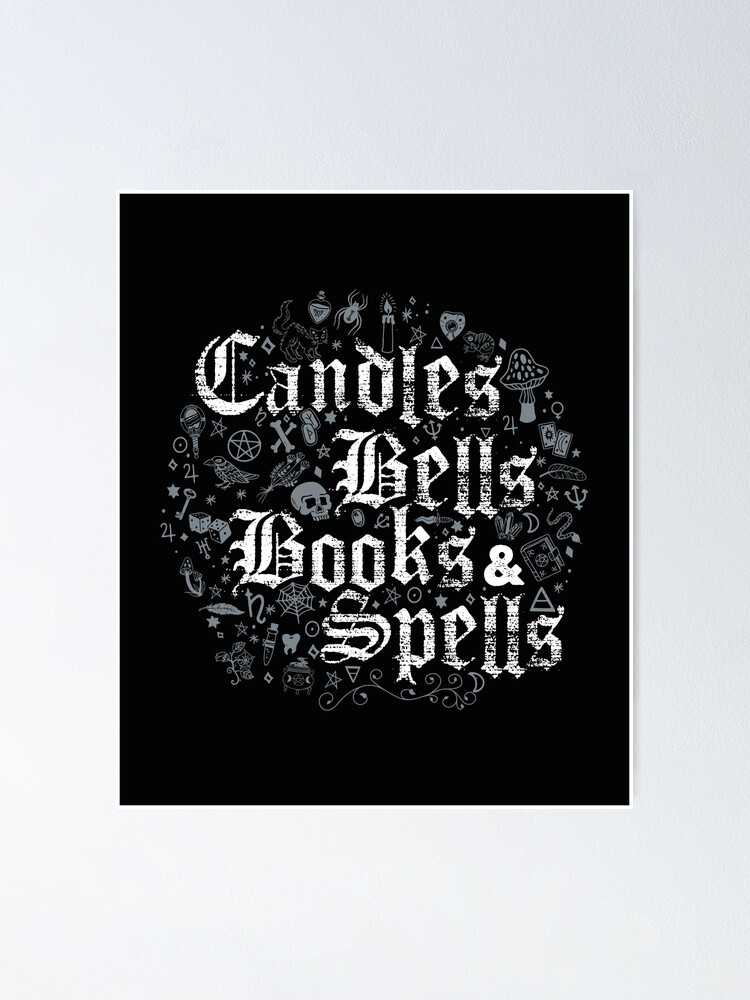 "Magic Spells Witchcraft Vintage Distressed - Candles and Bells ...