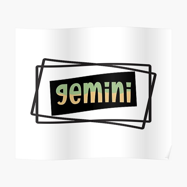 "Gemini Zodiac - Cute Gemini Sign" Poster for Sale by MAPELPOD | Redbubble