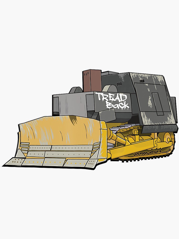 "Killdozer Tread Back" Sticker for Sale by HoteiChiko | Redbubble