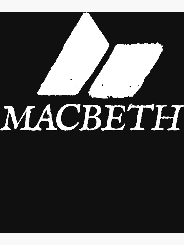 "Macbeth grunge logo" Poster for Sale by RyanSmith214 | Redbubble