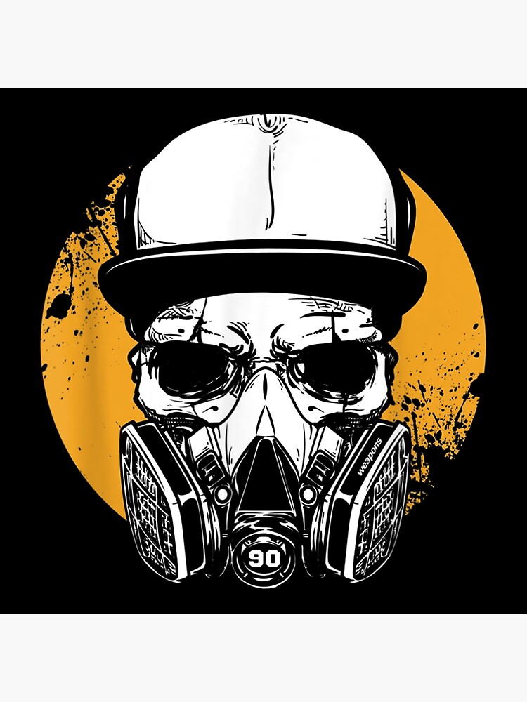 "Hip Hop Hipster Pop Culture Icon Graffiti Artist Gas Mask" Poster for ...