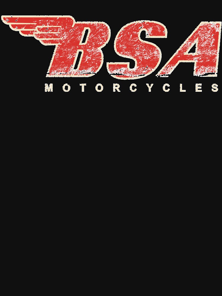 "Bsa motorcycle distressed design logo" T-shirt for Sale by ...