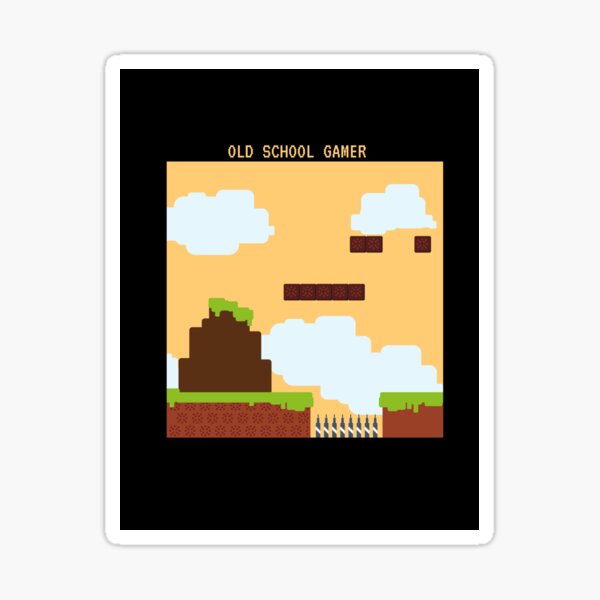 "Old video games" Sticker for Sale by Giuseppe4you | Redbubble