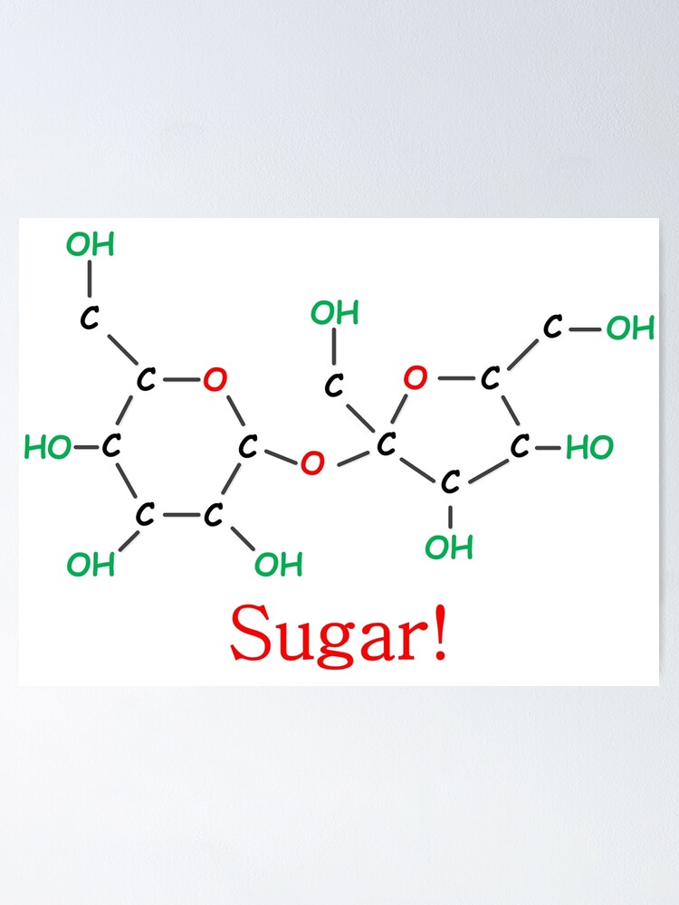 "Sugar Molecule " Poster by SafeTfun | Redbubble