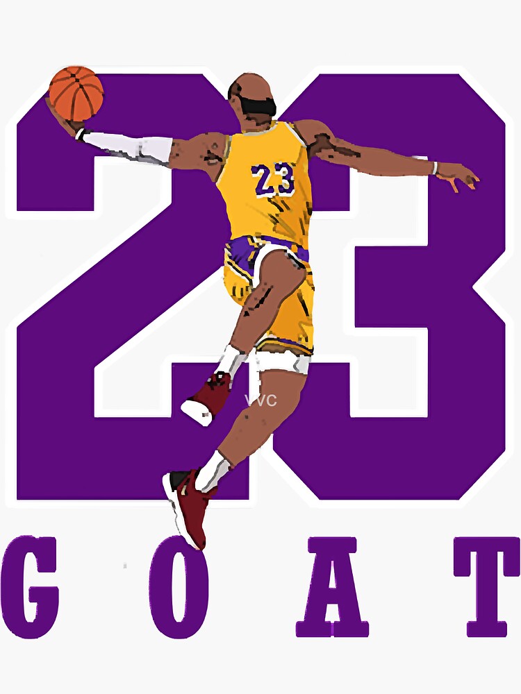"Lebron James Goat " Sticker for Sale by kissipoynerl | Redbubble