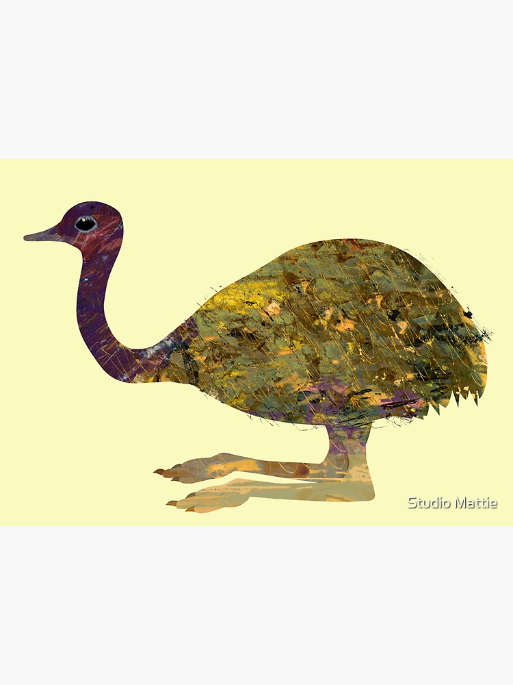 "Greater rhea" Sticker for Sale by Abird | Redbubble