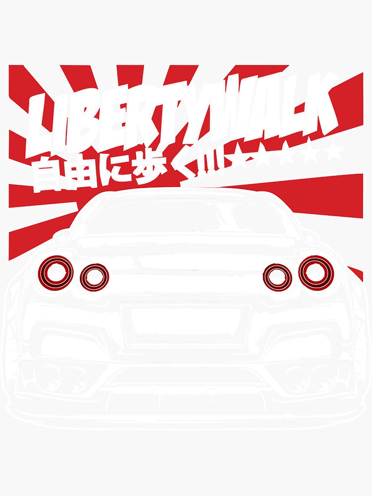 "GTR R35 Libertywalk" Sticker for Sale by JohnnSimpson | Redbubble