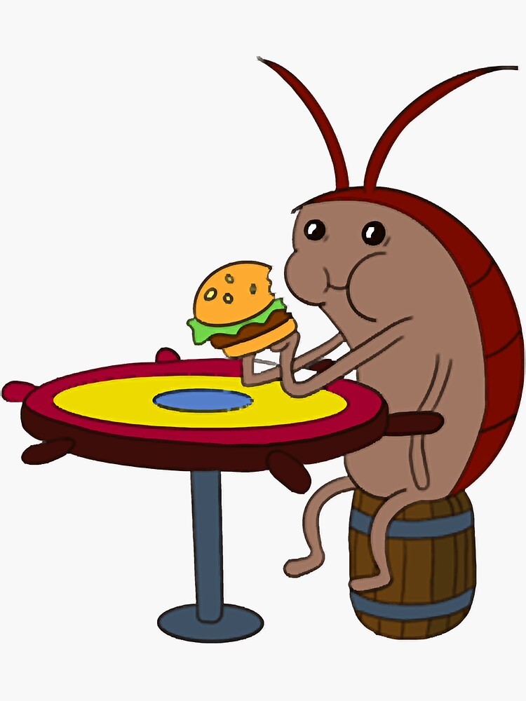 "Spongebob Roach" Sticker for Sale by KhuNhinh | Redbubble