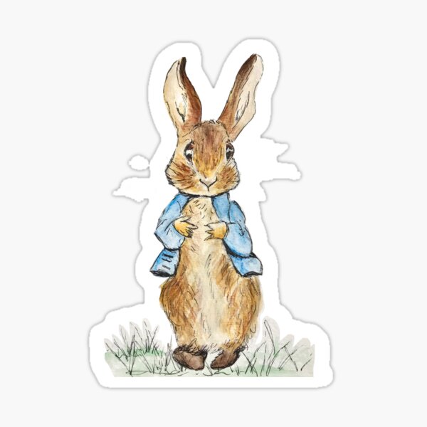 Peter Rabbit”" Sticker for Sale by DanielKeyse | Redbubble