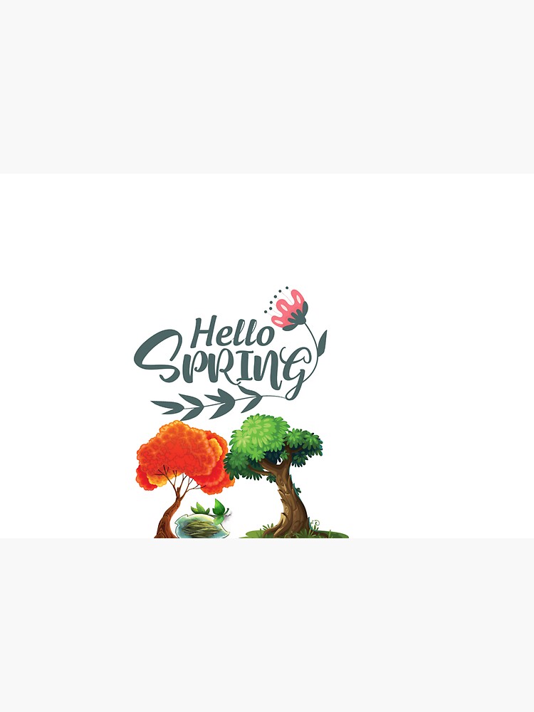 "Hello Spring Cartoon Art " Sticker for Sale by TrendBubbles | Redbubble