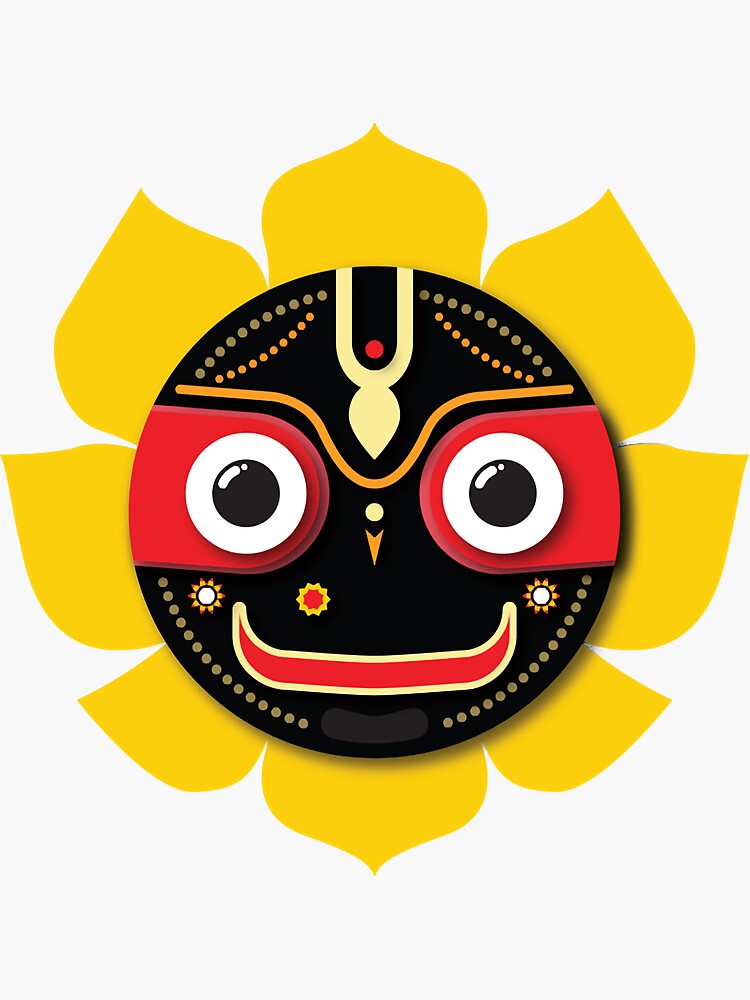 "Lord Jagannath " Sticker for Sale by CoyoticTroubi | Redbubble