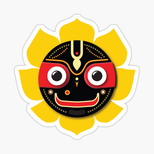 "Lord Jagannath " Sticker for Sale by CoyoticTroubi | Redbubble