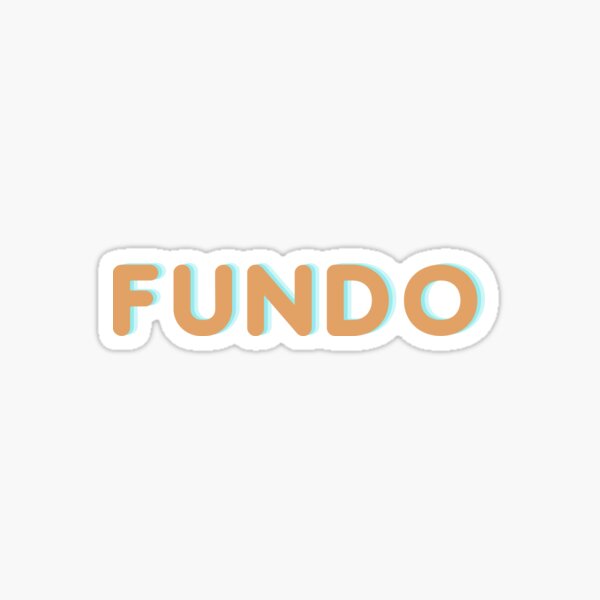 "Fundo" Sticker for Sale by STYLEIDEAL | Redbubble