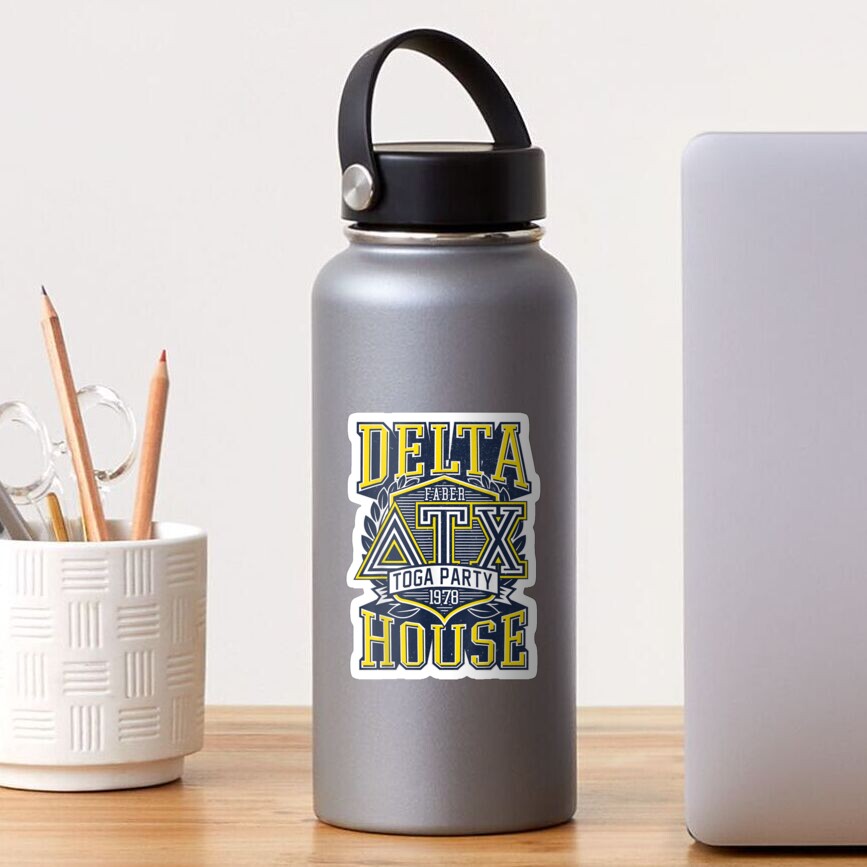 "Animal House Delta House Fraternity Logo Graphic" Sticker for Sale by ...