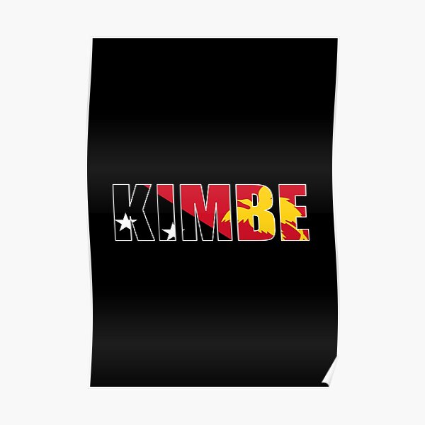 Poster « KIMBE avec le drapeau de la Papouasie-Nouvelle-Guinée », par ...