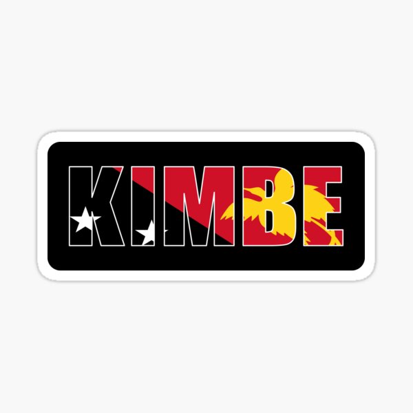 "KIMBE with Papua New Guinea Flag" Sticker for Sale by PNG-pikinini ...