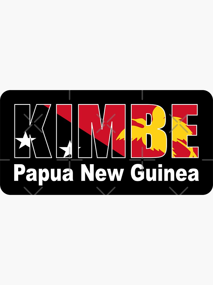 "Kimbe with Papua New Guinea Flag PNG" Sticker for Sale by PNG-pikinini ...