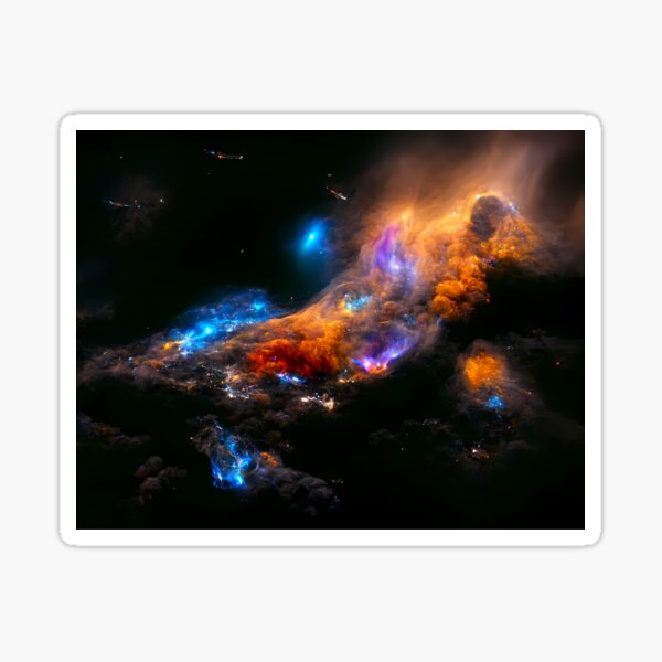 "Space Nebulae #3" Sticker for Sale by endage | Redbubble