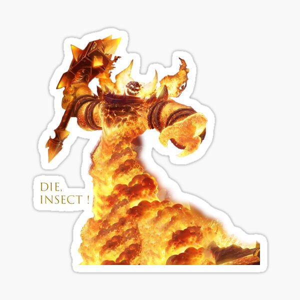 "Ragnaros" Sticker for Sale by Marouwx | Redbubble