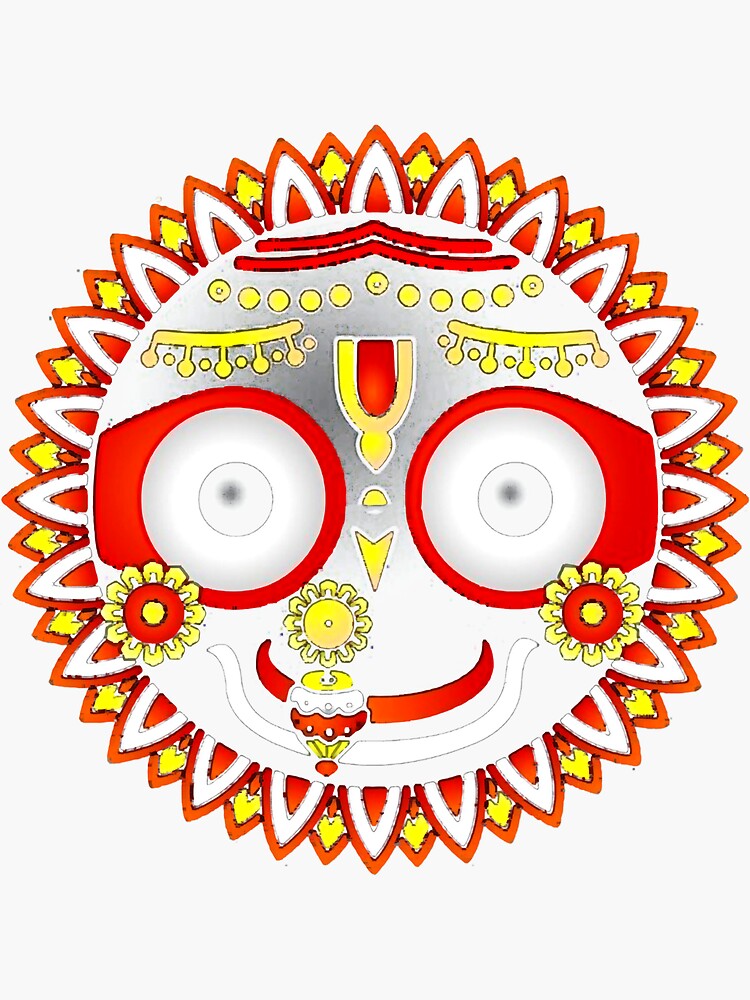 "Jagannath Art " Sticker for Sale by XyphossGifts | Redbubble