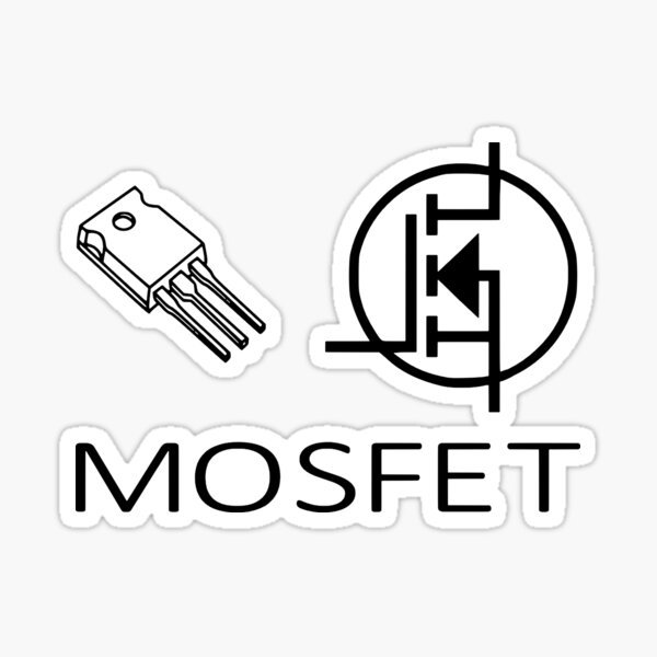 "Mosfet transistor" Sticker for Sale by VVAgraphics | Redbubble