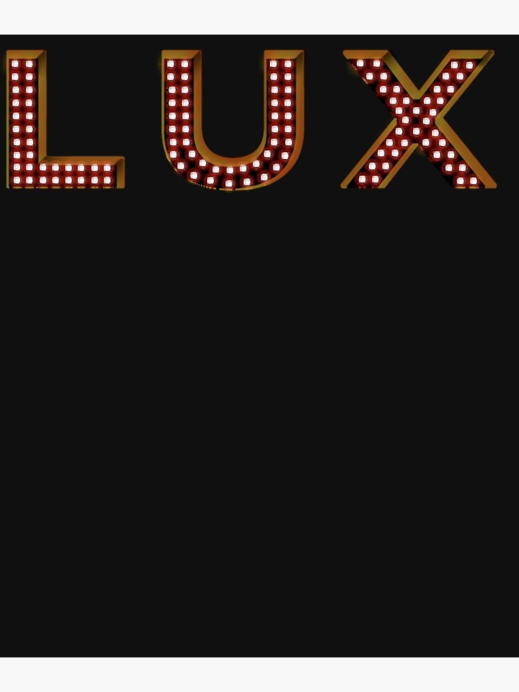 "Lux nightclub logo" Poster for Sale by JamesPurviance4 | Redbubble