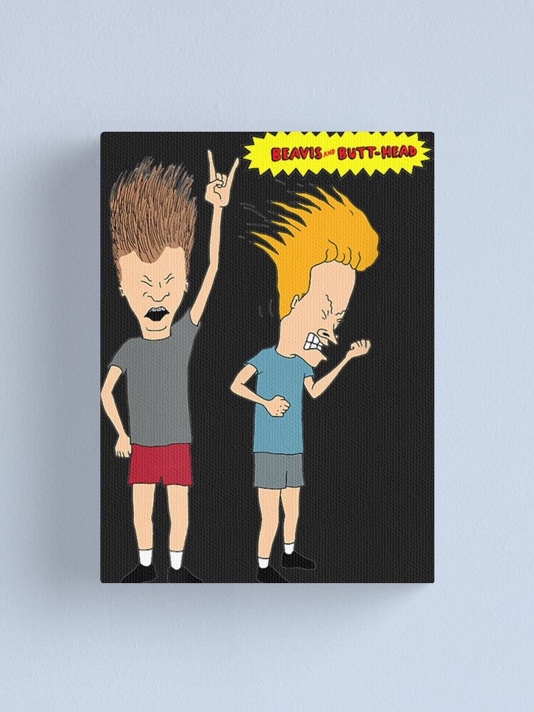 "Beavis and Butthead Rock The World Beavis and Butt-head E" Canvas ...