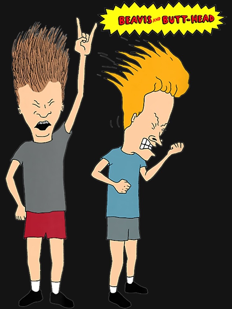 "Beavis and Butthead Rock The World Beavis and Butt-head E" Art Print ...