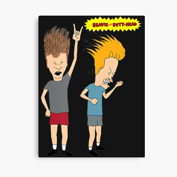 "Beavis and Butthead Rock The World Beavis and Butt-head E" Canvas ...