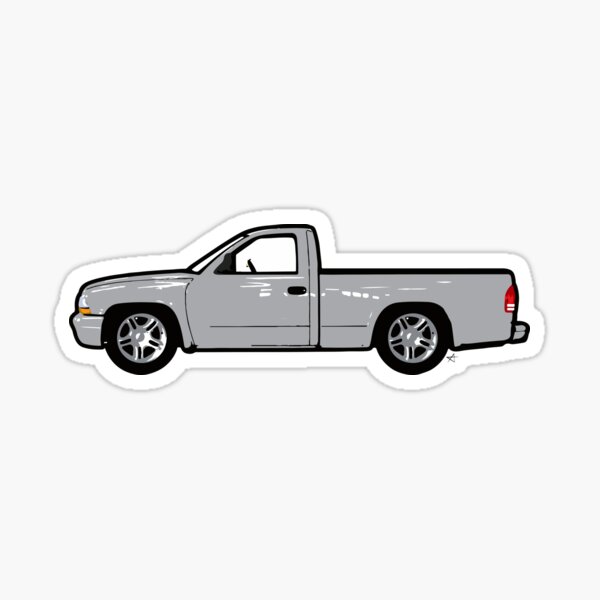 "Grey 90s DD Truck" Sticker for Sale by MandyCarsArts | Redbubble