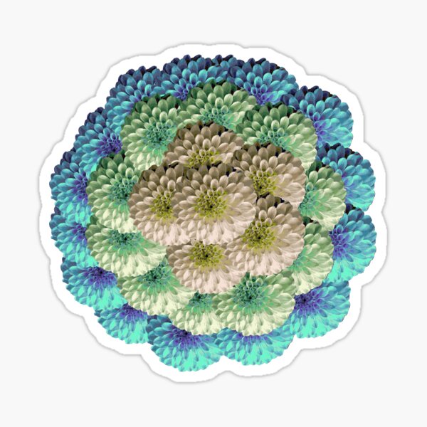 "Circular Cluster of Flowers" Sticker for Sale by EllieBella | Redbubble