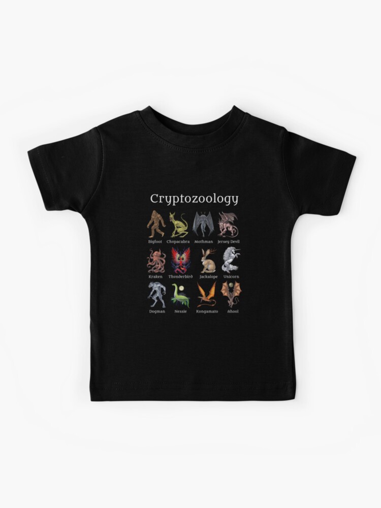 "Cryptozoology Cryptid Creatures" Kids T-Shirt for Sale by Nikolay Lachezarov Todorov | Redbubble