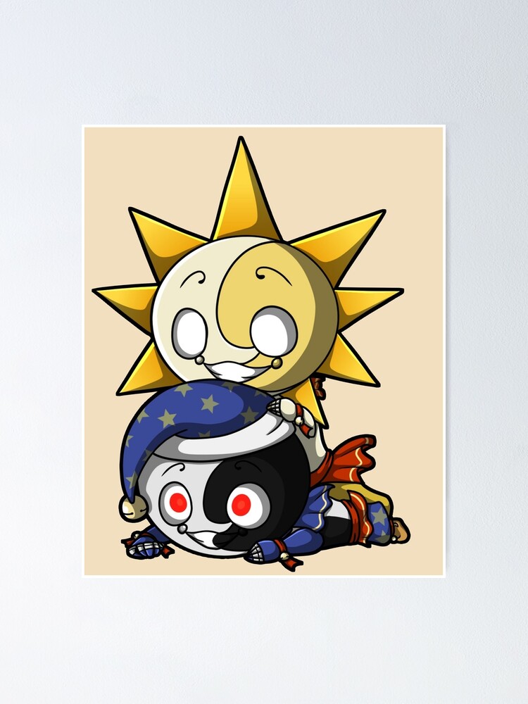 "fnaf sundrop and moondrop chibi" Poster for Sale by vinike2200 | Redbubble