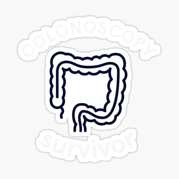 "colonoscopy survivor" Sticker for Sale by AyahBaniMustafa | Redbubble