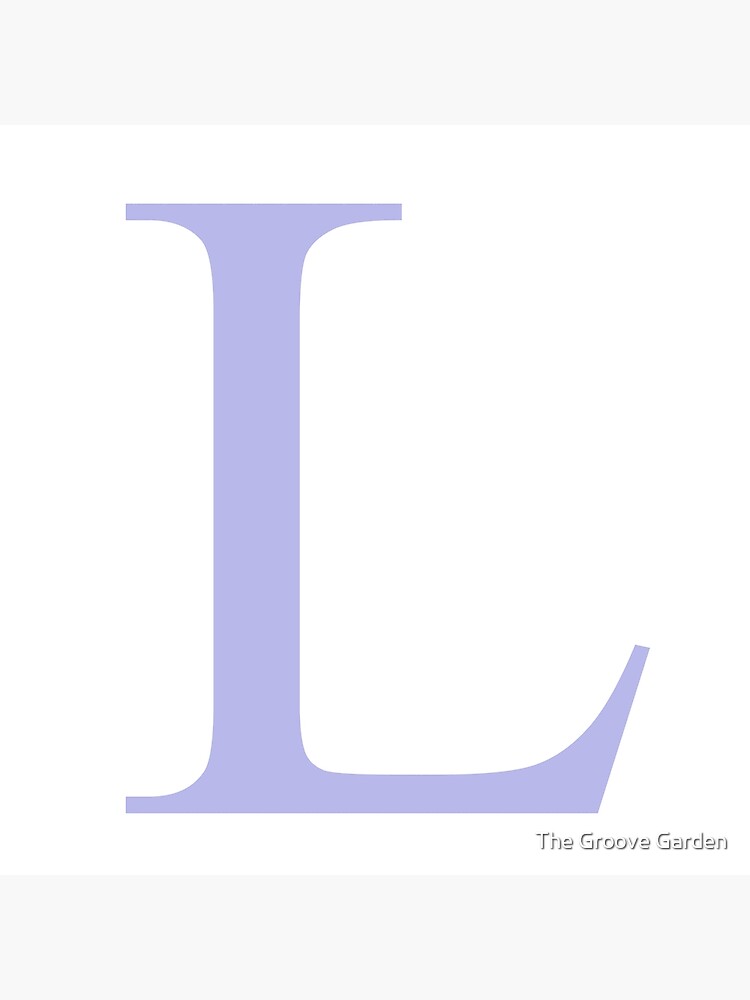 The Letter L In Fancy Writing