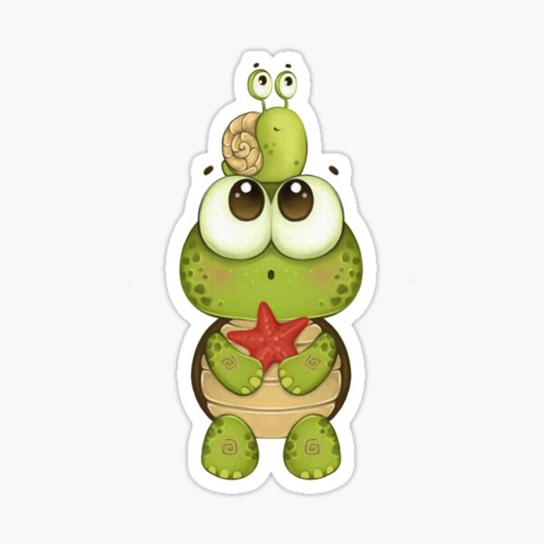 "Cute Baby Turtle" Sticker for Sale by ProjectShakeup | Redbubble
