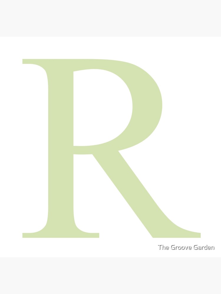 "Initial Letter R Monogram Fancy Font Lime Green" Poster for Sale by ...